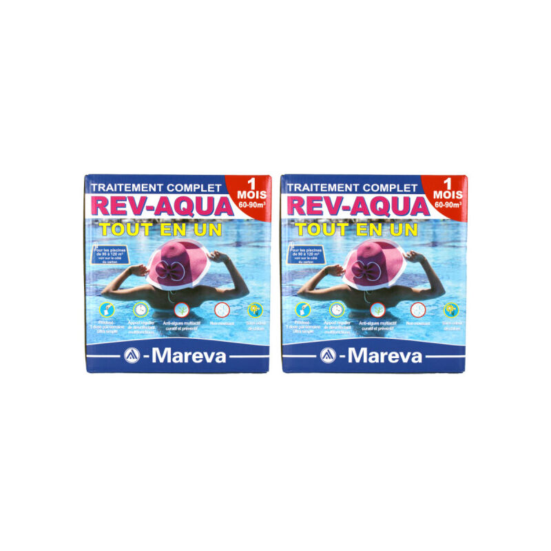 2er-Set Rev-Aqua MAREVA Komplettbehandlung für 60- bis 90-m3-Pools - 2 ...