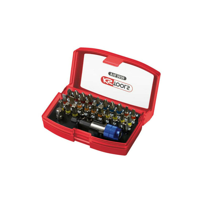KS TOOLS Torsion Power Bit Set - farbcodiert - 32 Stück - 918.3030