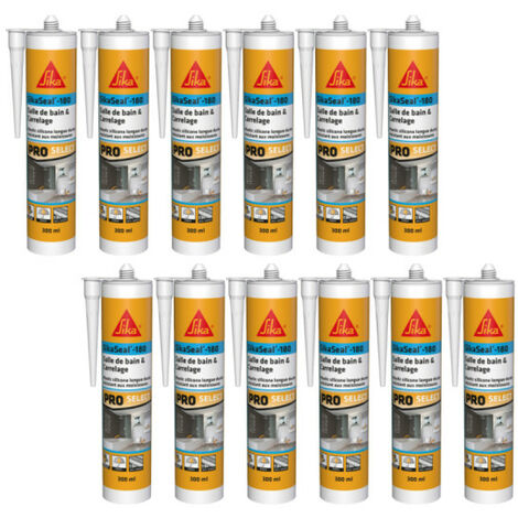 SIKA Sikaseal-180 Badezimmer & Fliesen Silikon-Dichtmasse - Weiß ...