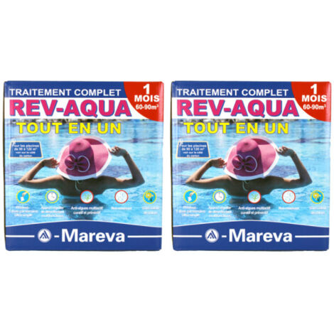 2er-Set Rev-Aqua MAREVA Komplettbehandlung für 60- bis 90-m3-Pools - 2 ...