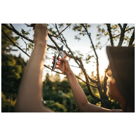 Pack FISKARS Gartenschere mit scharfer Klinge - Power Lever - P751 - 24mm - Gartensäge SW16 ...