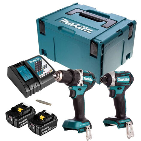 Pack 2 Werkzeuge 18V Li-Ion LXT (2x5,0 Ah) (DDF484 + DTD154) - MAKITA DLXCBO001