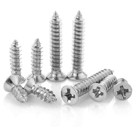 400pcs Vis à tête fraisée en Acier Inoxydable Vis à Tête Plat ...