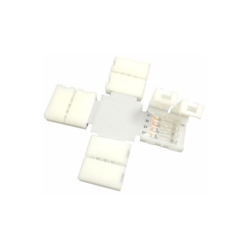 Connecteur Ruban LED RGB en X pour Ruban 10mm RGB - SILAMP