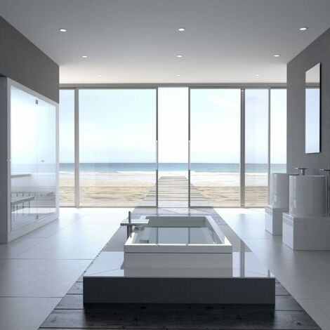 Spot LED Encastrable Rond BLANC 12W Ø115mm (Pack de 10) - Blanc