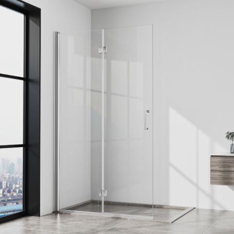 Walk In Dusche Duschwand 100 x 195 cm Duschglas Walk In Duschfalttür ...