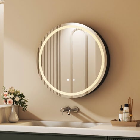 Boromal Spiegelschrank Bad mit Beleuchtung Badezimmer Spiegelschrank ...