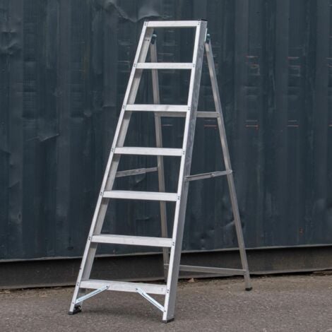 7 Step Industrial Swingback-Builders Step Ladder