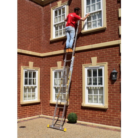 2 Section Stair Combination Ladder, Size 11 Rung