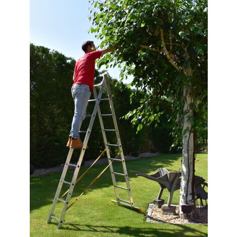 2 Section Stair Combination Ladder, Size 11 Rung