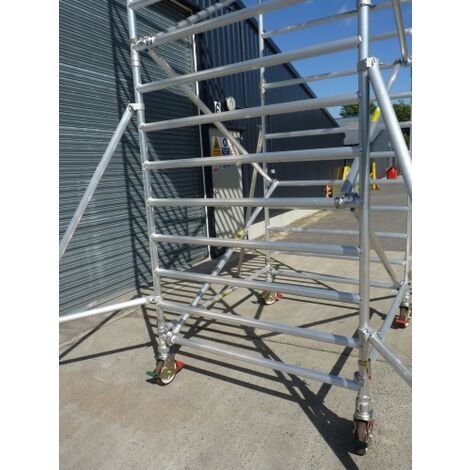 8-Rung Industrial Tower - Double Width 2.5m Long (8' x 4') - 3.2m (10'6 ...