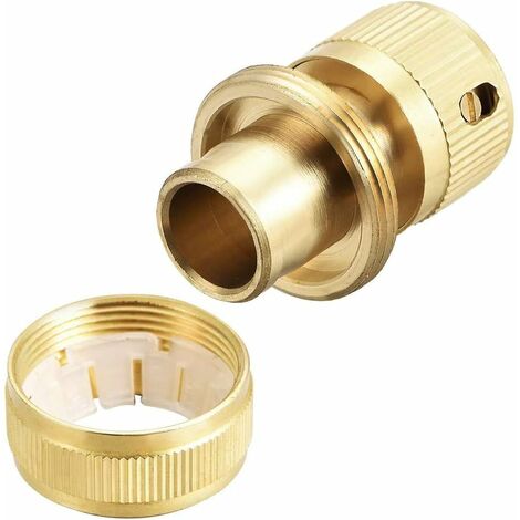 Raccords rapides de tuyau d'arrosage en laiton 19 mm (3/4") pour tuyau d'arrosage (lot de 2)