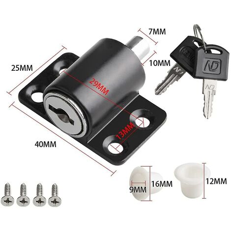 2pcs Sliding Door Lock Core, Window Door Security Lock, Cylindrical ...