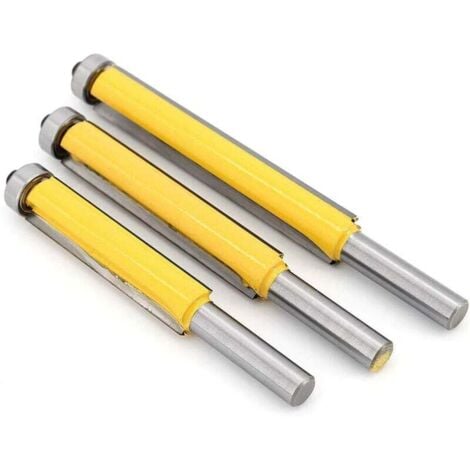 3Pcs Fraise à Copier, 8mm Tige Outils de Fraisage de Menuiserie Bricolage de Coupe avec ...