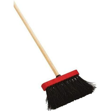 Balai extÃƒÂ©rieur ÃƒÂ©cologique Miquet Piassava avec Manche Bois