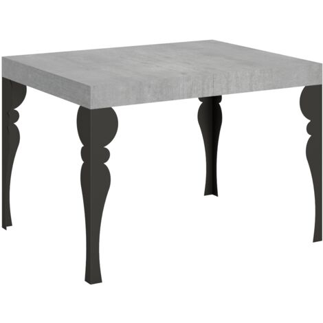 Table extensible 70x110/194 cm Paxon Cemento structure Anthracite