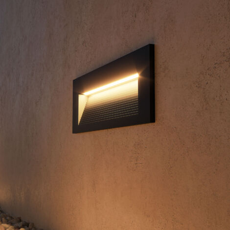 Spot LED mural encastrable Beneito Faure Tween 5W CCT, balisage ...