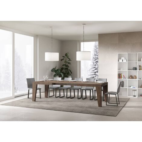 Table extensible 200/460x90 cm en noyer Naxy