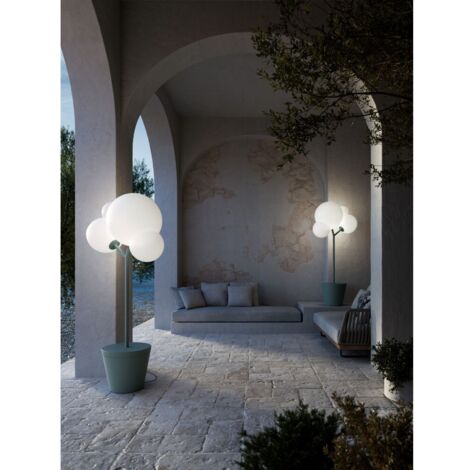 Zafferano - Lampadaire Tree of Light pour extérieur et intérieur, blanc ...