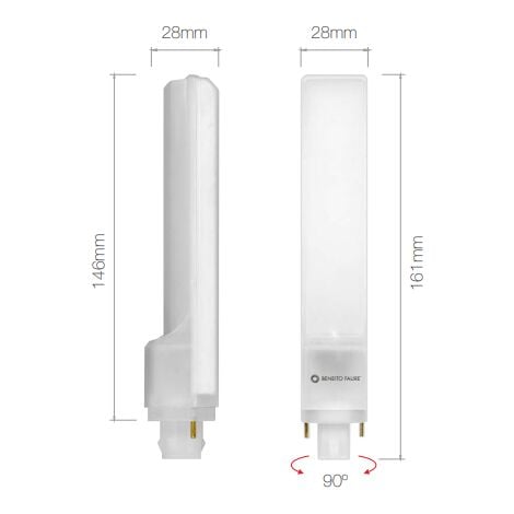 Ampoule LED G24 9W 935lm 4000K