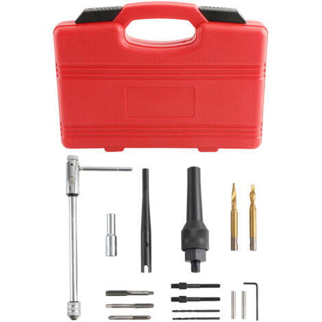 16pcs KIT EXTRACTOR DE CALENTADORES Glow plug removal set 8mm 10mm 1/4"