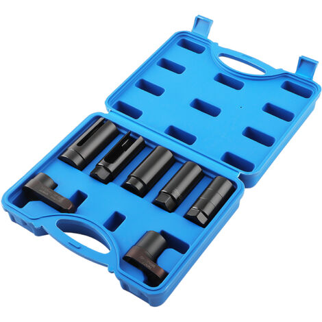 7pcs Juego Vasos Sonda for Lambda 1/2" Drive 22mm/27mm/29mm Socket Set Tool Kit