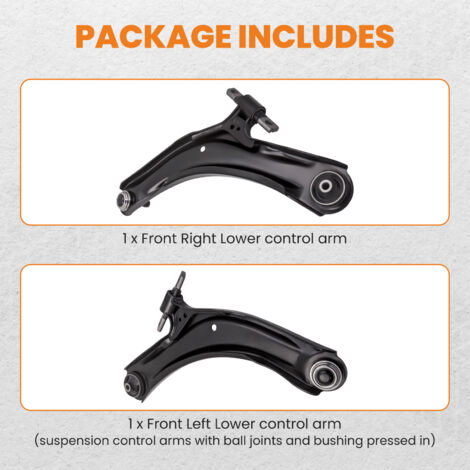 FRONT LOWER SUSPENSION WISHBONE CONTROL ARMS for NISSAN QASHQAI X-TRAIL ...