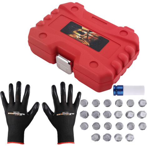 Locking Wheel Bolt Nut Removal Kit Security Key Tool Fit Vw Audi Seat Skoda