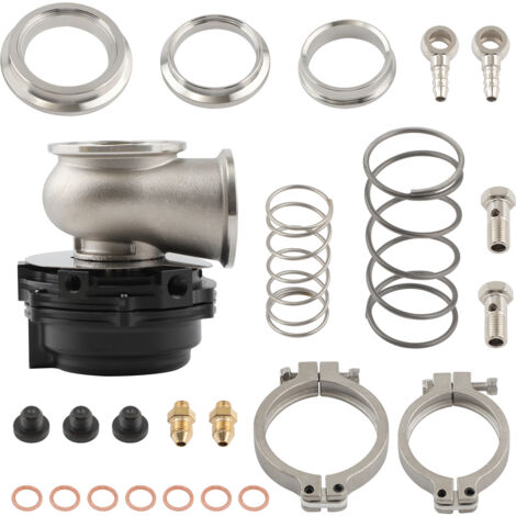 Aluminum 44mm Turbo External Wastegate +V-Band 41mm 1.63" & Spring Kit
