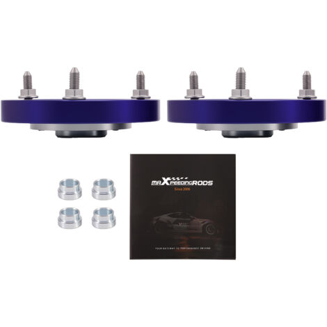 2x Adjustable Camber Plates for BMW E46 3 Series Top Mount Suspension Plate