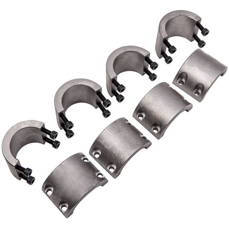 4 steel pipe clamps weldable bolt on 1.75 "roll cage mounts