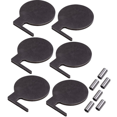 6"x 3/8" Q235 Steel Shooting Range Targets Target Tree Metal Paddles W ...