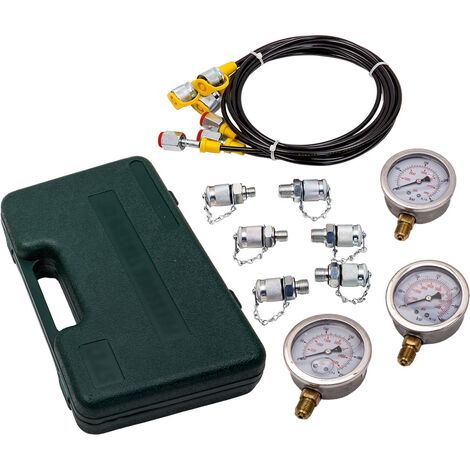 Hydraulic Pressure Tester Gauge Diagnostic Couplings Check Tool Set ...