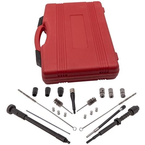 21pcs Injector Seats Cleaning Set Cutters Guide Seal Puller Brushes ...