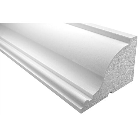 Facciata Stucco EPS PU Antiurto 130x190mm DC116: 2 metri / 1 modanatura