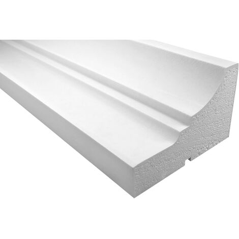 Facciata Stucco EPS PU Antiurto 130x210mm DC118: 2 metri / 1 modanatura