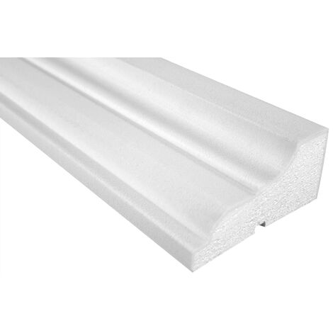 Facciata Stucco EPS PU Antiurto 80x160mm DC108: 2 metri / 1 modanatura