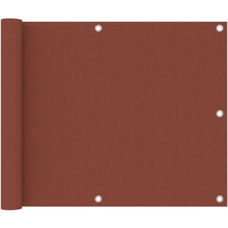 Prolenta Premium Balkon-Sichtschutz Terrakotta-Rot 75x300 cm