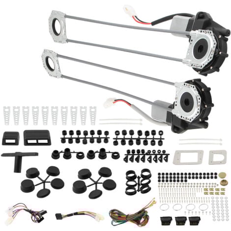 Universal Electric Power Window Lift Regulator 12V KIT ALZACRISTALLI ...