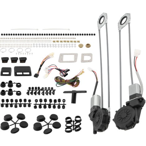Universal Electric Power Window Lift Regulator 12V KIT ALZACRISTALLI ...