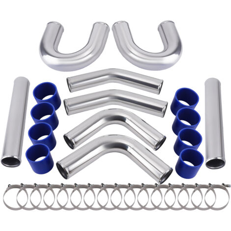 3" Universal Intercooler Kit tubazioni turbo Piping Pipe Kit Morsetti ...