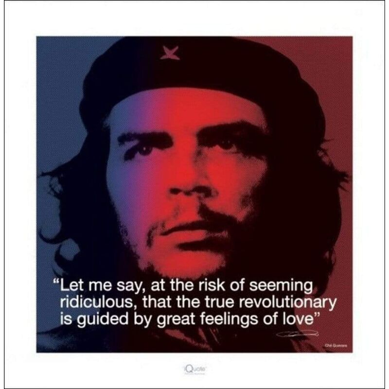 Affiche Art Che Guevara iQuote 40x40cm.