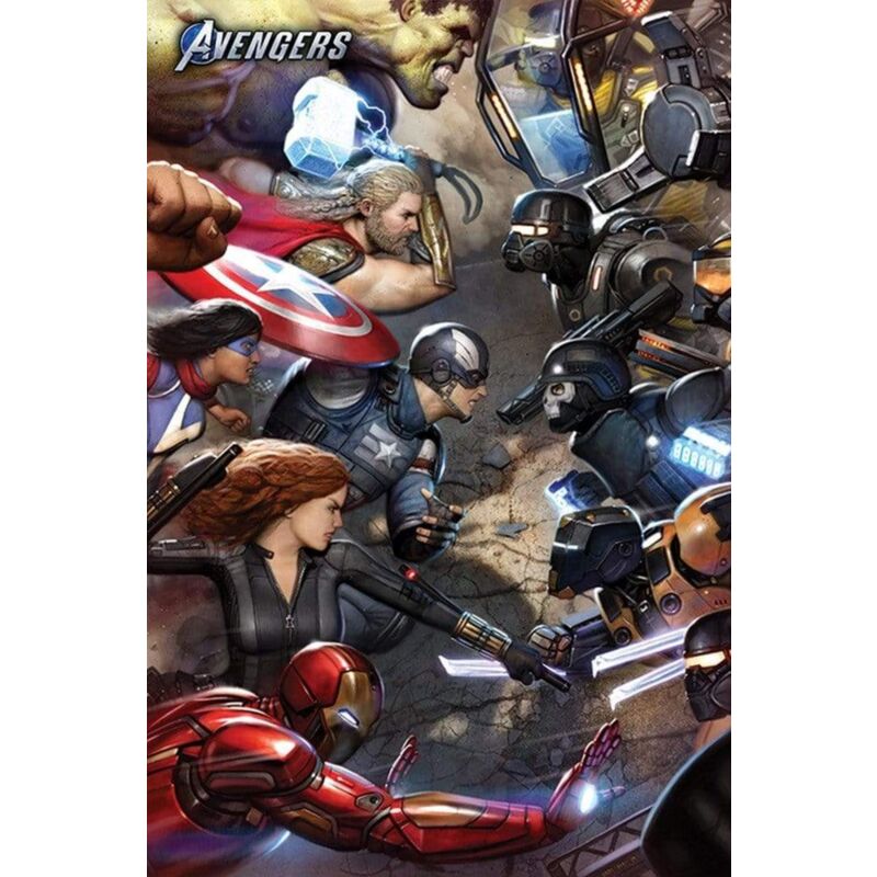 Poster Avengers Gamerverse Face Off 61x91.5cm.