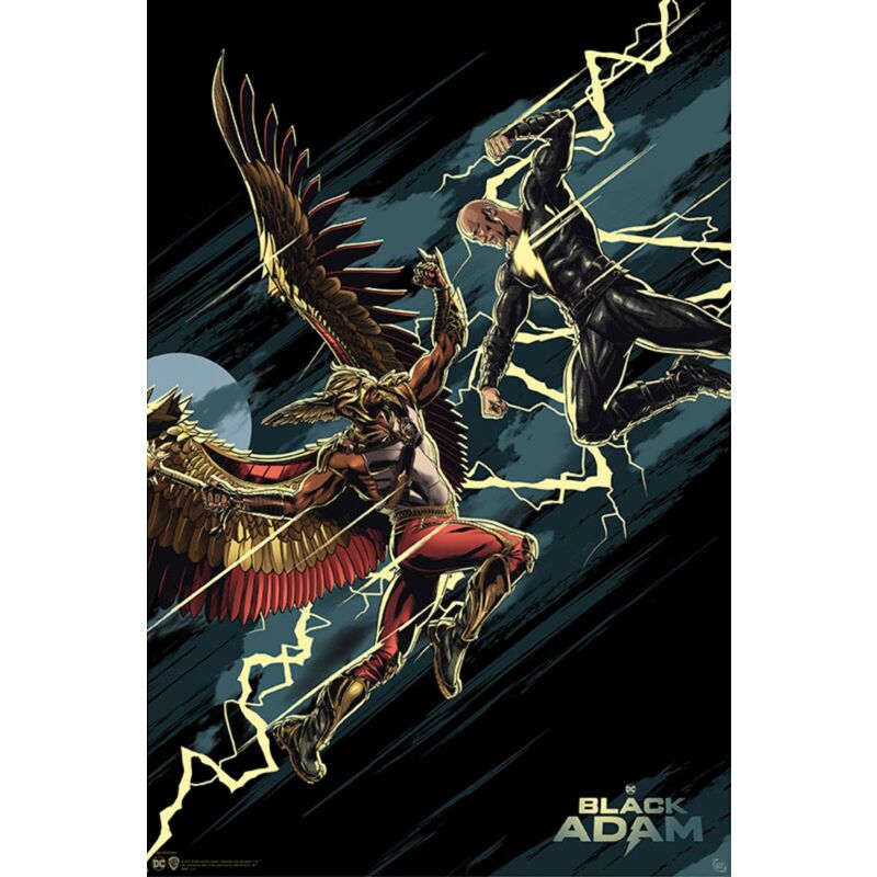 Poster DC Comics Black Adam vs Hawkman 61x91.5cm.