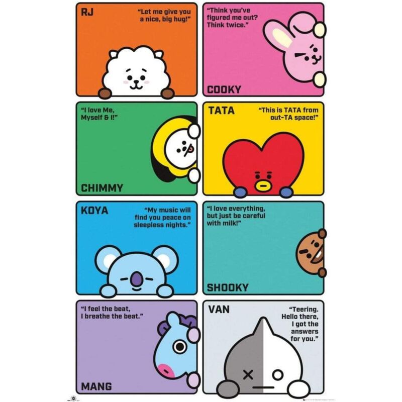 Poster BT21 Compilation 61x91.5cm.
