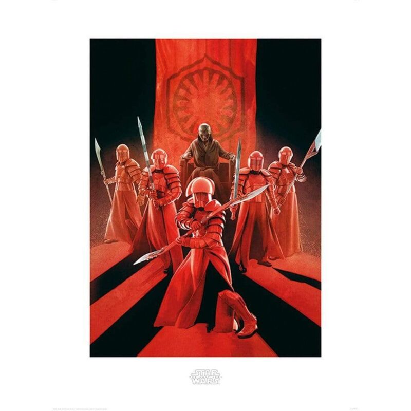 Affiche Art Star Wars The Last Jedi Snoke and Elite Guards 60x80cm.