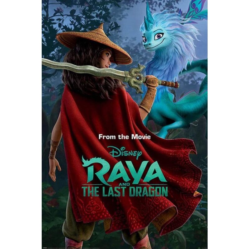 Poster Raya and the Last Dragon Warrior in the Wild 61x91.5cm.