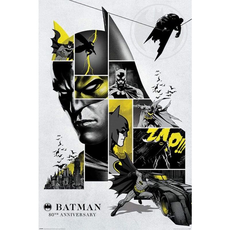 Poster Batman 80th Anniversary 61x91.5cm.