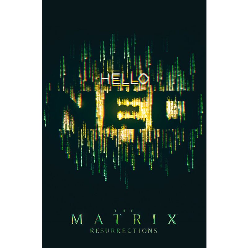 Poster The Matrix Hello Neo 61x91.5cm.