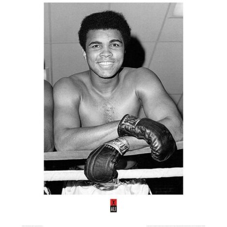 Affiche Art Muhammad Ali Smile 60x80cm.